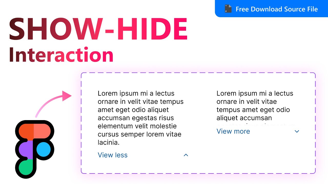 How to Create Show/Hide Text Interaction in Figma | Step-by-Step ...