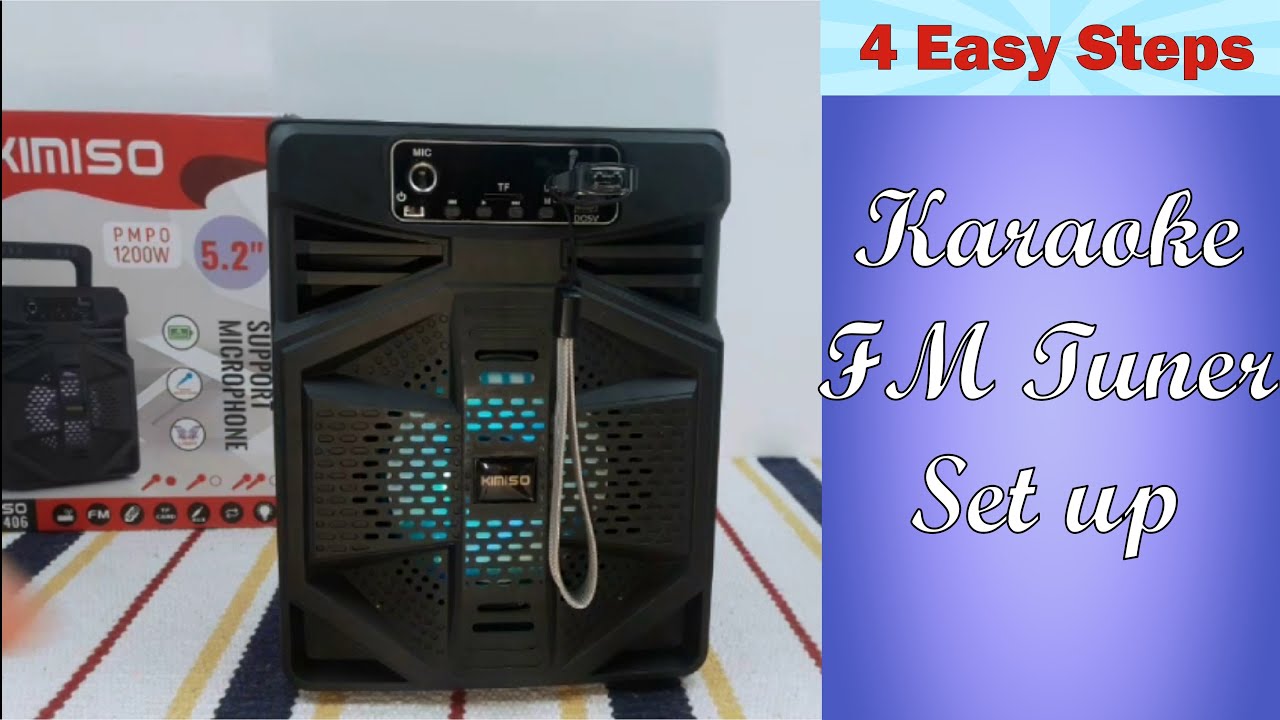 Karaoke FM Radio Set up 🎤 How to Set up FM Radio on Karaoke Bluetooth ...