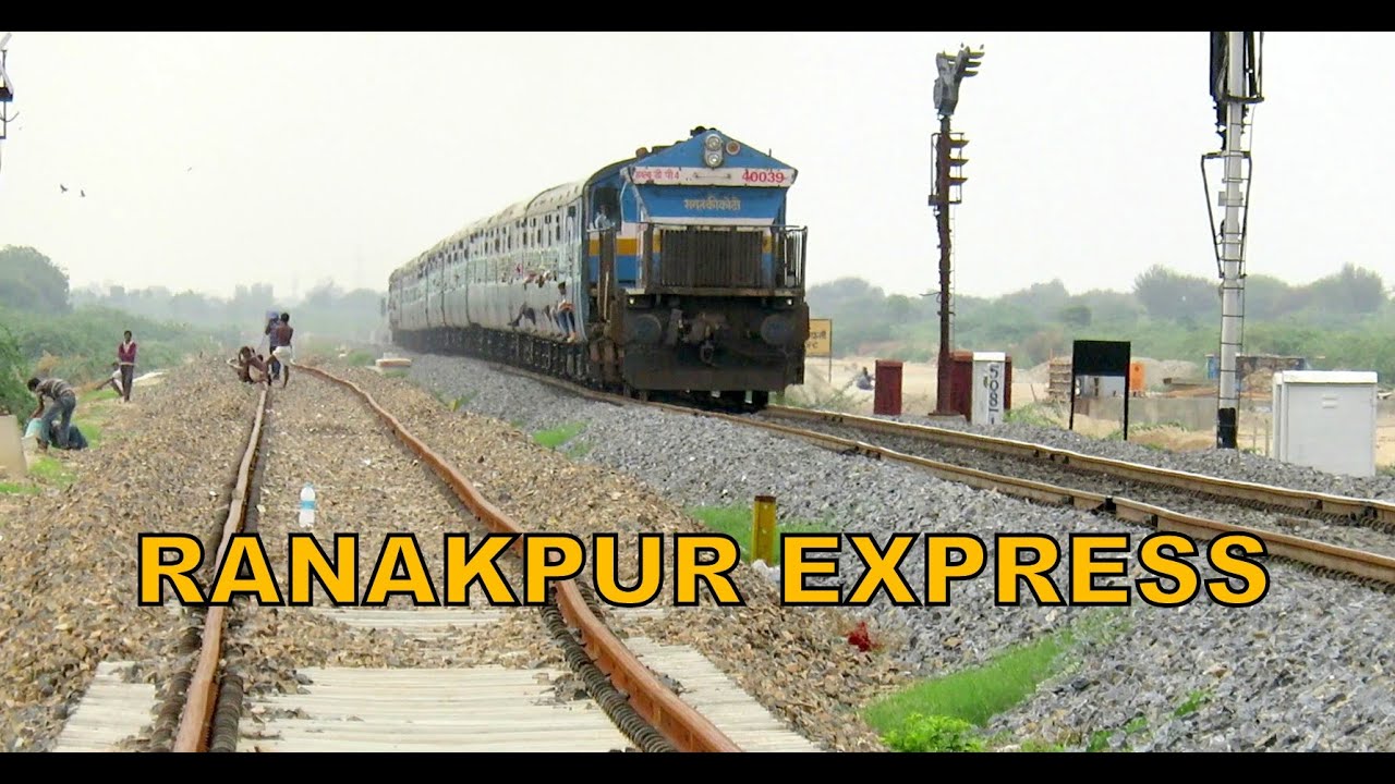 Blazing Diesel Train : Classic Honking Ranakpur Express with WDP4B ...