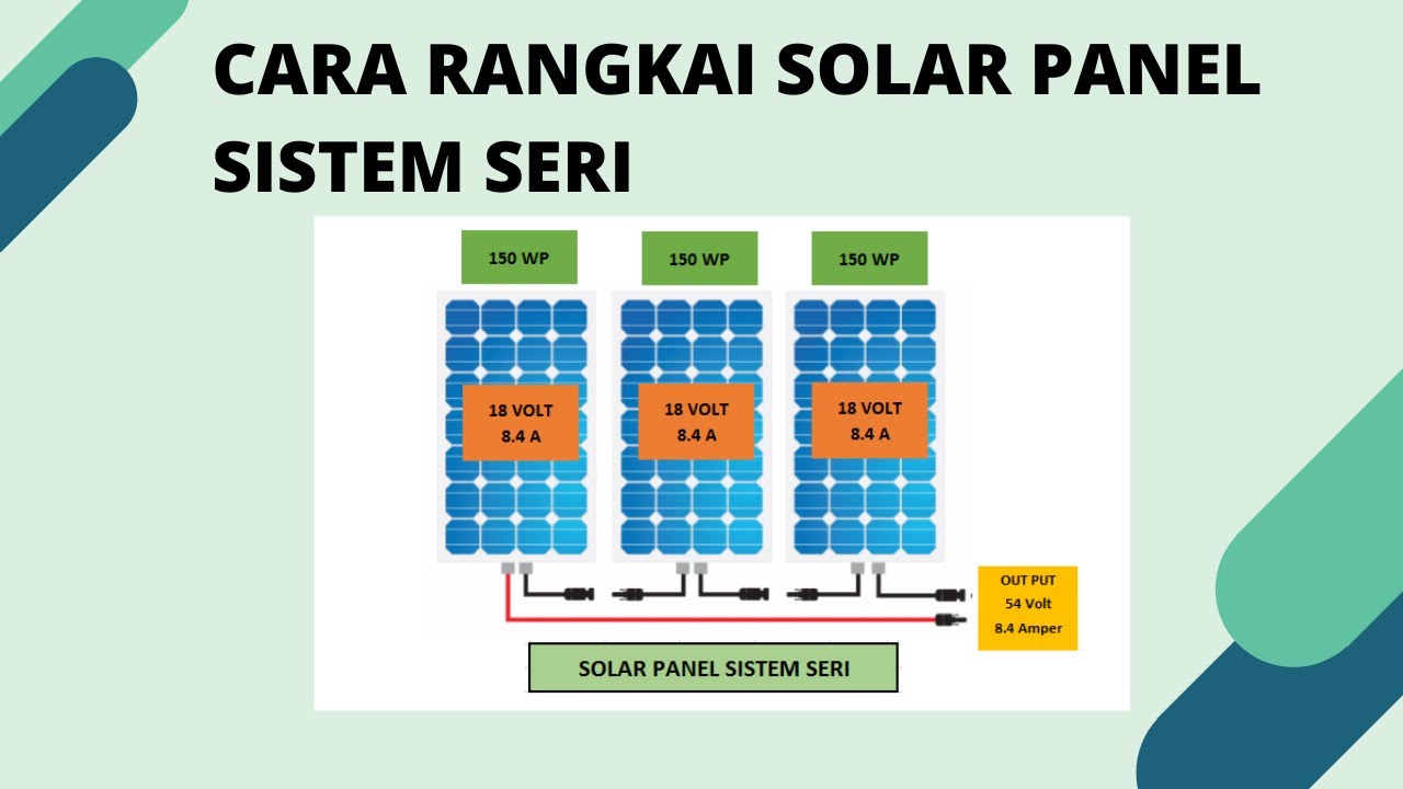 Rangkaian "SERI" Solar Cell / Panel Surya (PLTS) - YouTube