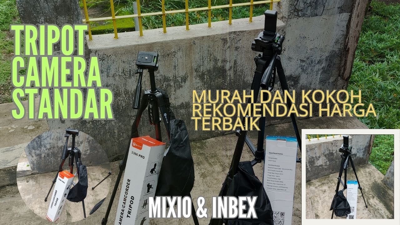 Rekomendasi TRIPOT Camera INBEX DAN mixio Kualitas Standar - YouTube