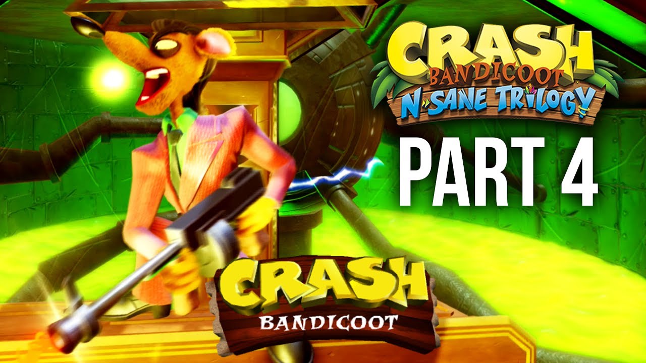 Crash Bandicoot N.Sane Trilogy Gameplay Walkthrough Part 4 - PINSTRIPE ...