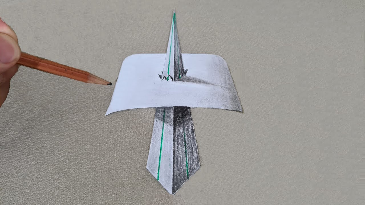 easy and amazing 3d drawing on paper - YouTube