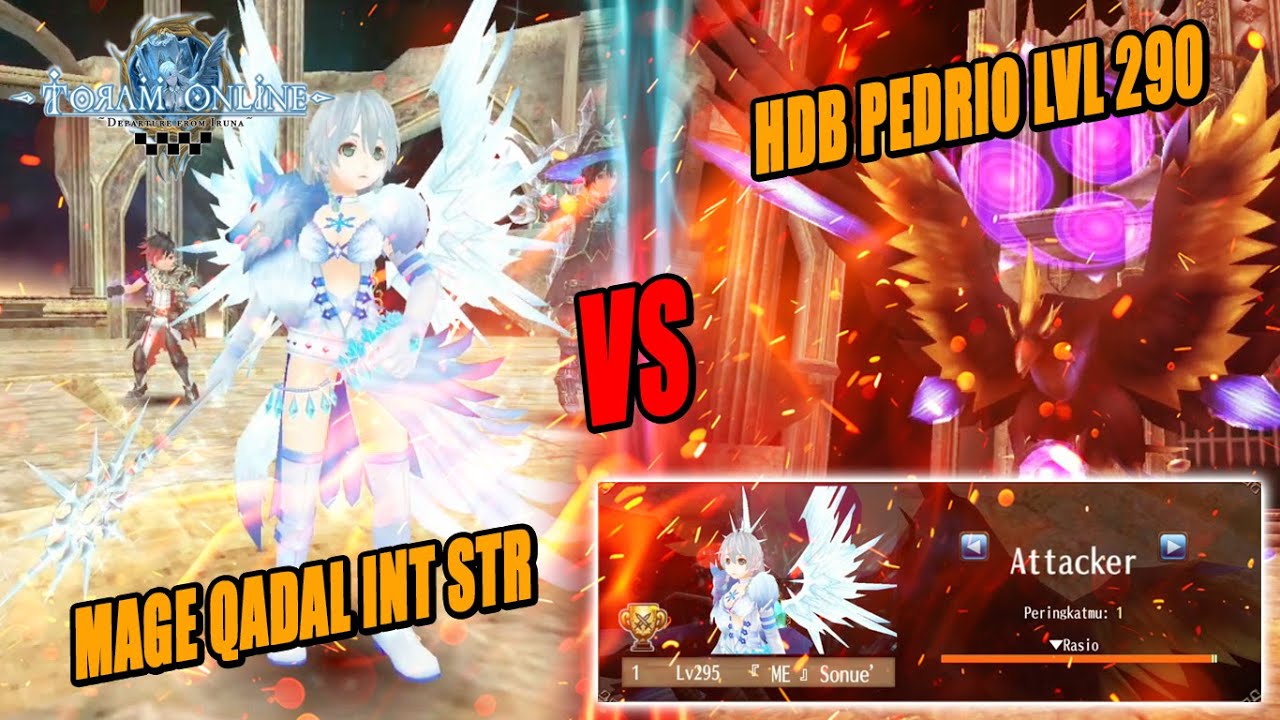 MAGE QADAL INT STR VS HIGH DIFF BOSS PEDRIO LV 290 | TORAM ONLINE - YouTube