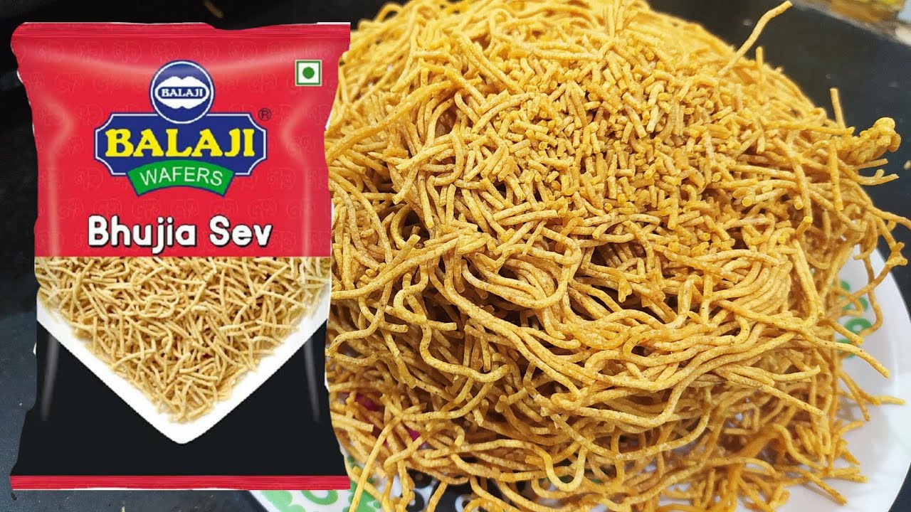 BALAJI NAMKEEM STYLE BHUJIYA SEV | भुजिया सेव | बेसन सेव रेसिपी ...