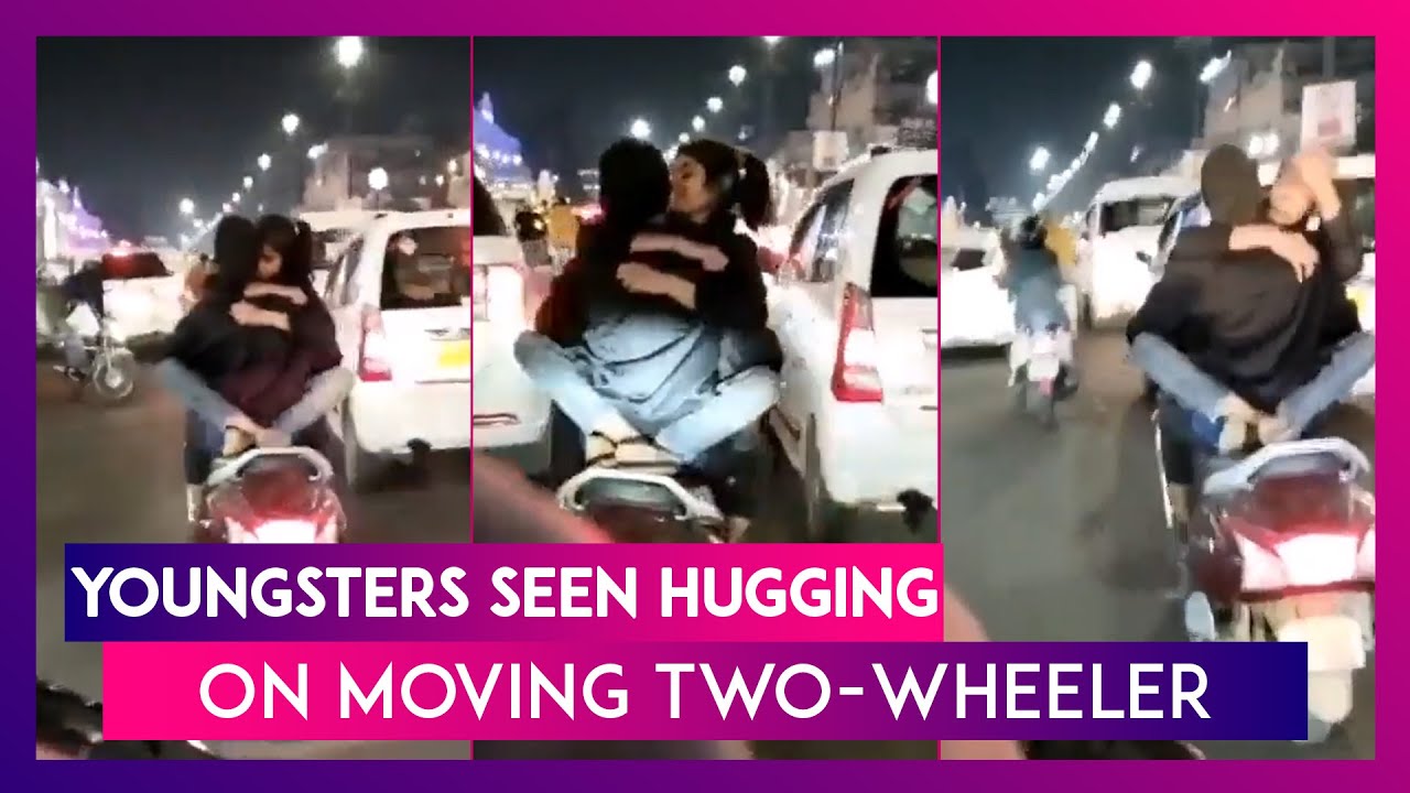 Viral Video: Youngsters Seen Hugging On Moving Two-Wheeler In Lucknow’s ...
