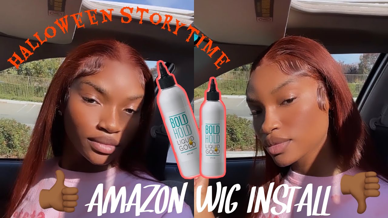 WATCH ME INSTALL THIS BOMB 28 INCH STRAIGHT AMAZON WIG 😍 BOLD HOLD ...