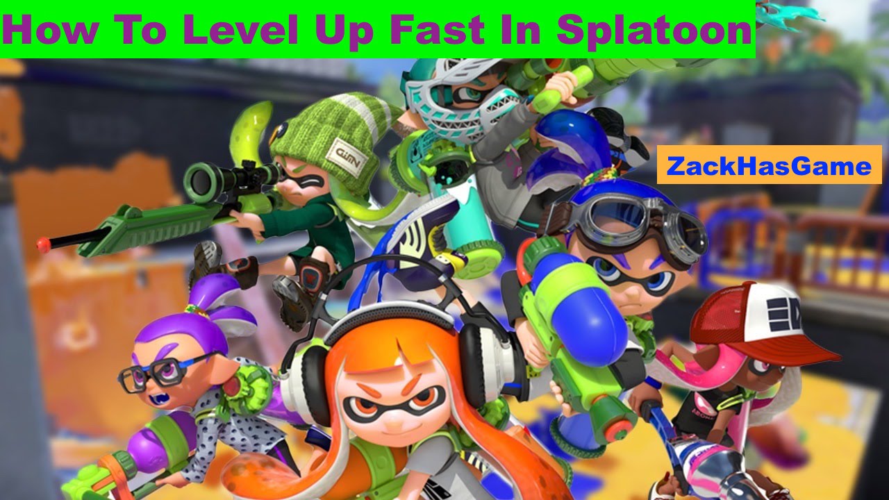 Splatoon How To Level Up Fast (ZackHasGames) - YouTube