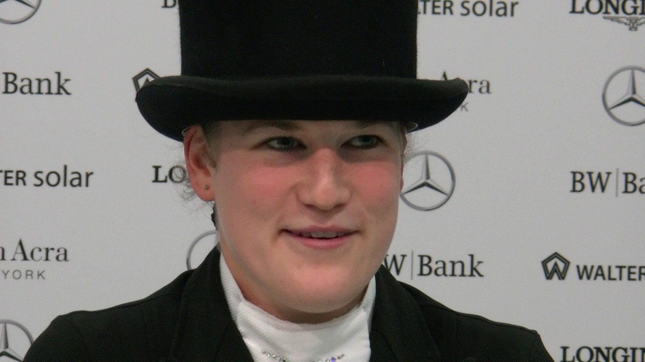 STUTTGART GERMAN MASTERS - iWEST Dressurcup mit Sandy Kühnle - YouTube