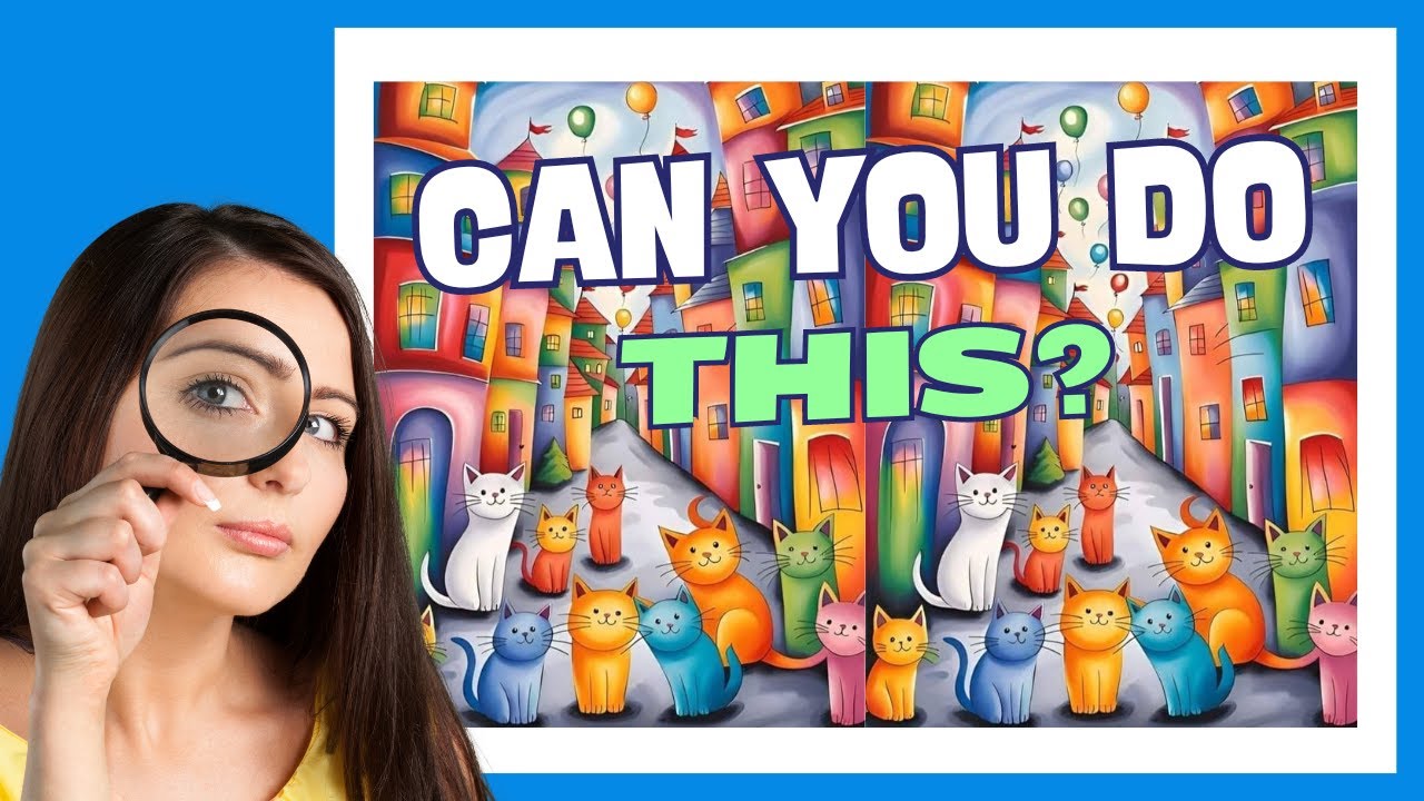👀🧠 Visual Puzzle Game | Find The Difference Challenge ( Easy Round ...