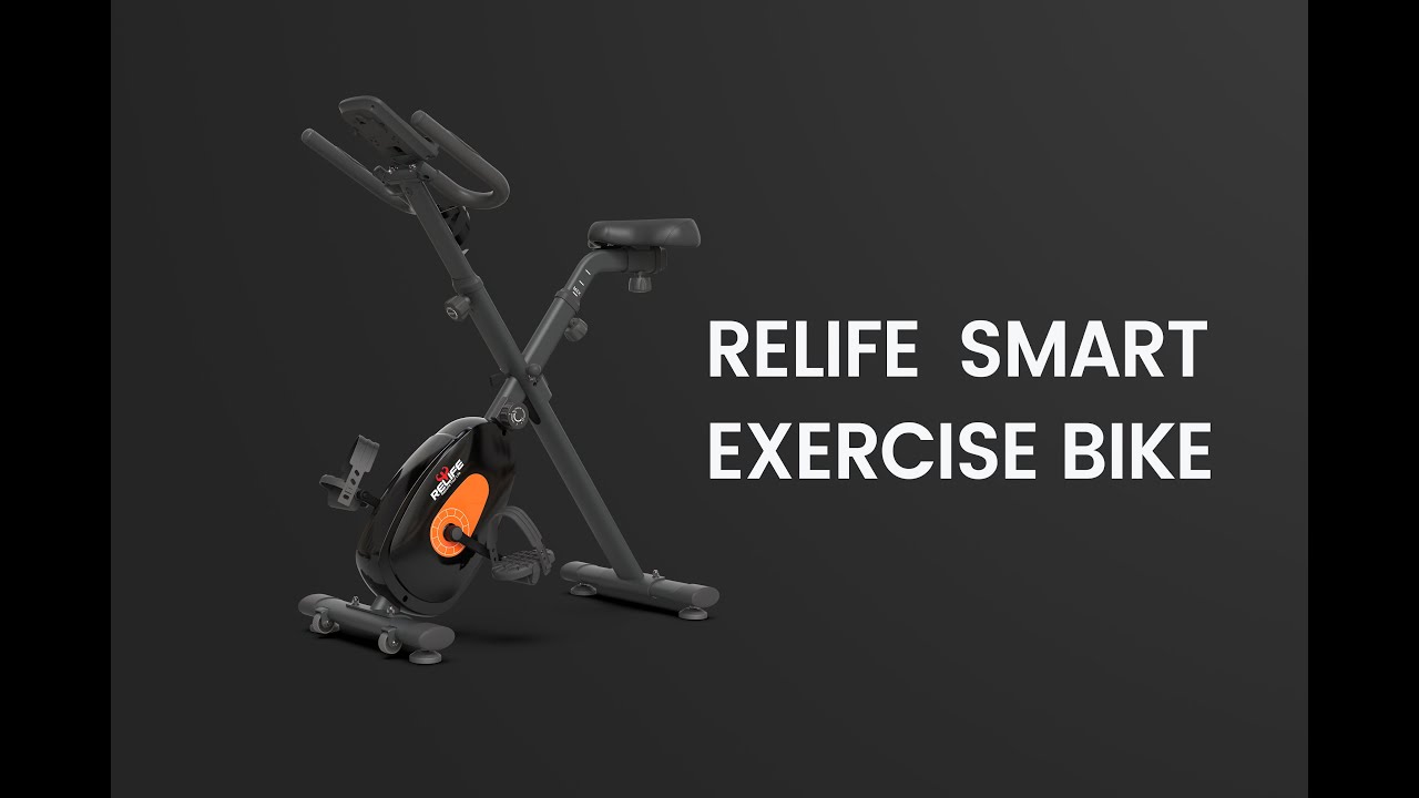 Relife Cost-effective Smart Folding Upright Exercise Bike with Fitness ...
