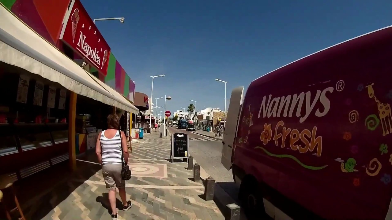 Main Street Protaras Cyprus 2017 - part 1 - YouTube