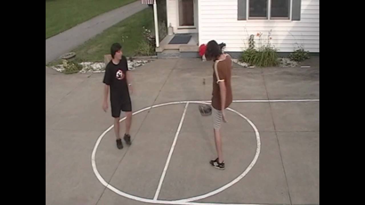 Hackey Sack / Footbag Sport (Using basket ball court) - YouTube