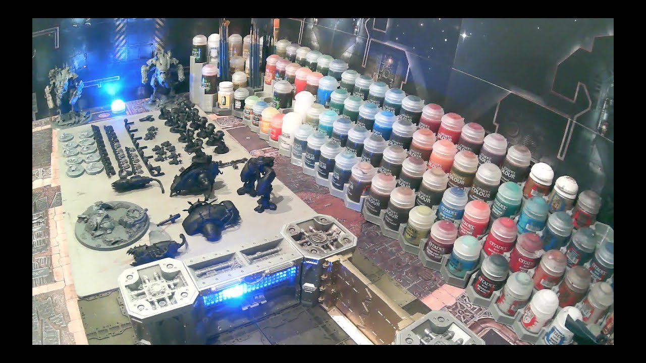 WHMS Warhammer 40k PT1 how 2 paint converted Moirax chaos nurgle knight ...