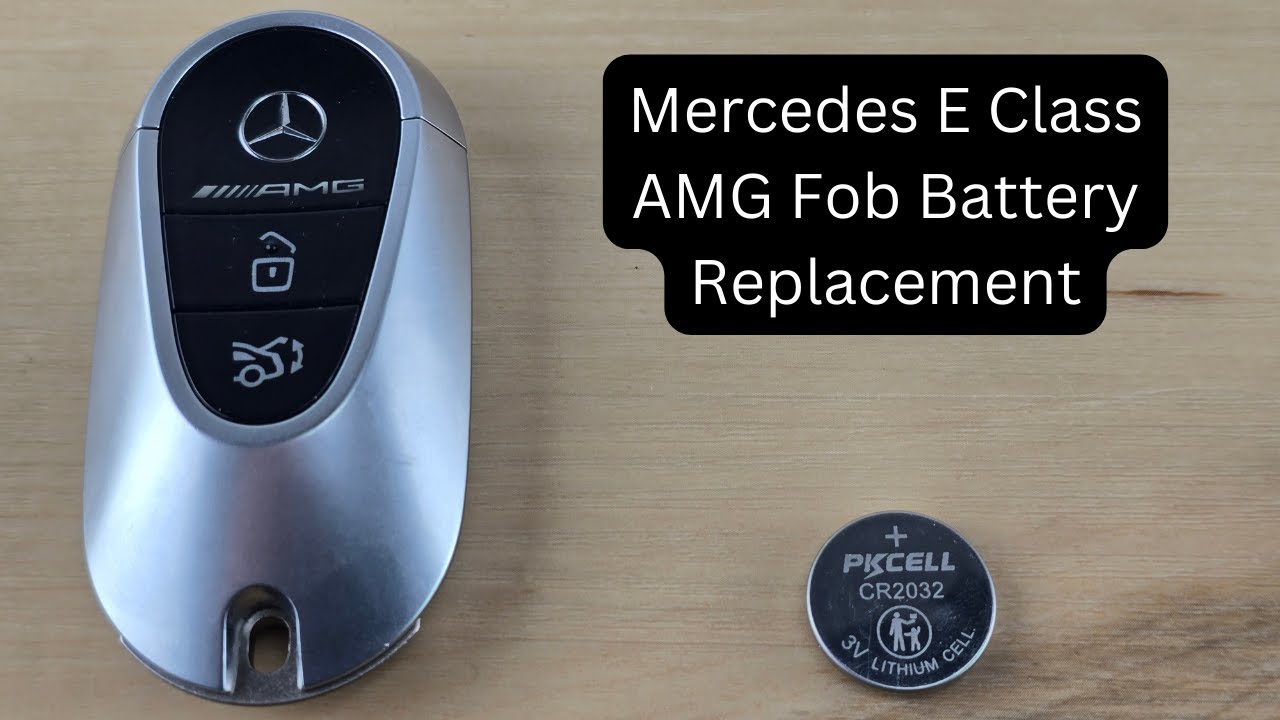How To Replace or Change Mercedes - Benz E Class AMG Remote Key Fob ...