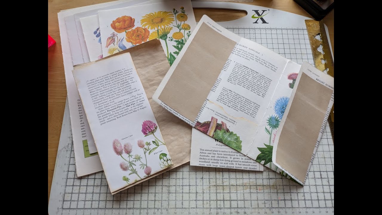 Vintage Books into Journaling Fodder, Episode 12; A Flip-Flap Journal ...