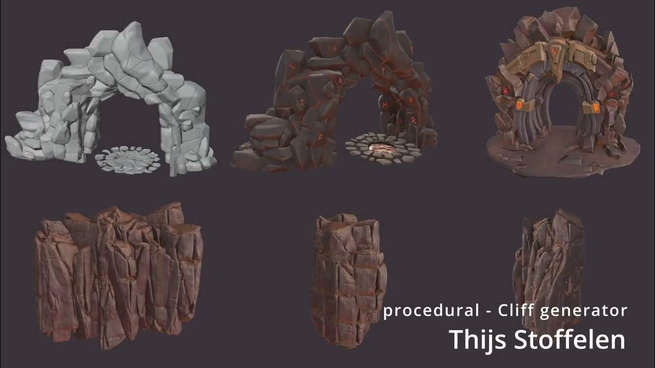 Procedural cliffs - YouTube