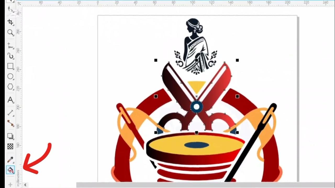 How to apply gradient in object// coreldraw 21 - YouTube