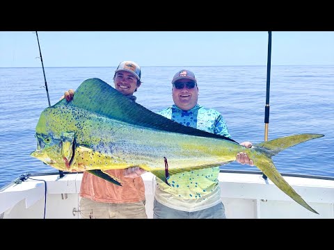 GIANT Mahi On A Spinning Rod (Oregon Inlet Offshore) - YouTube