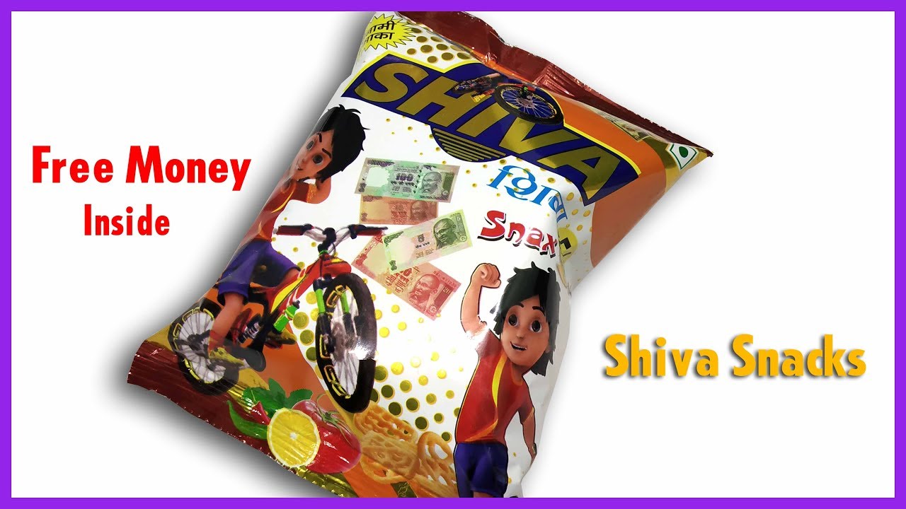 shiva cartoon snacks with free money - YouTube