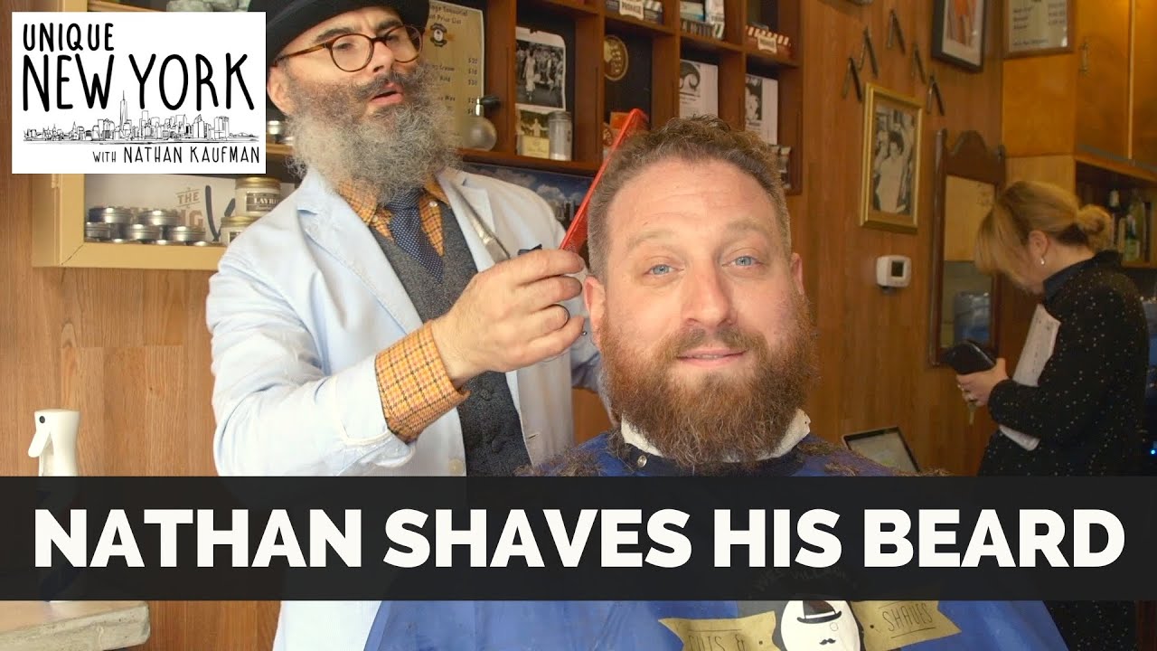 Unique New York: Nathan Shaves His Beard - YouTube
