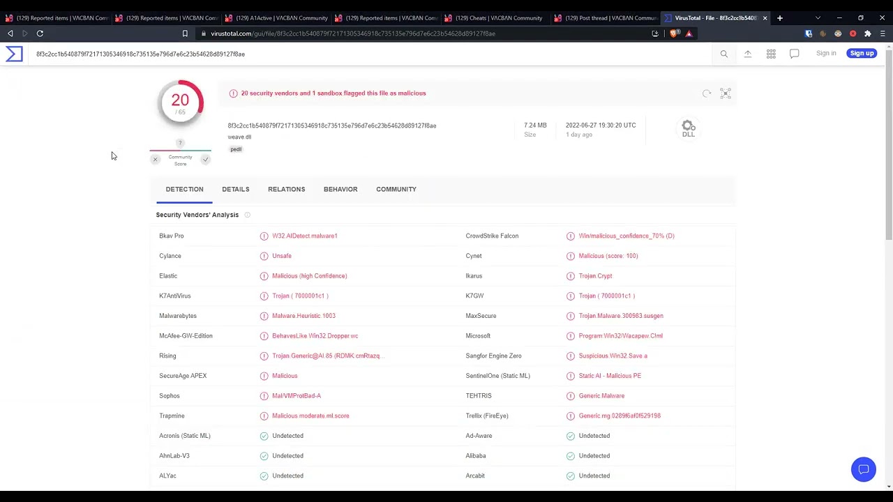 example of RAT inside a DLL - YouTube