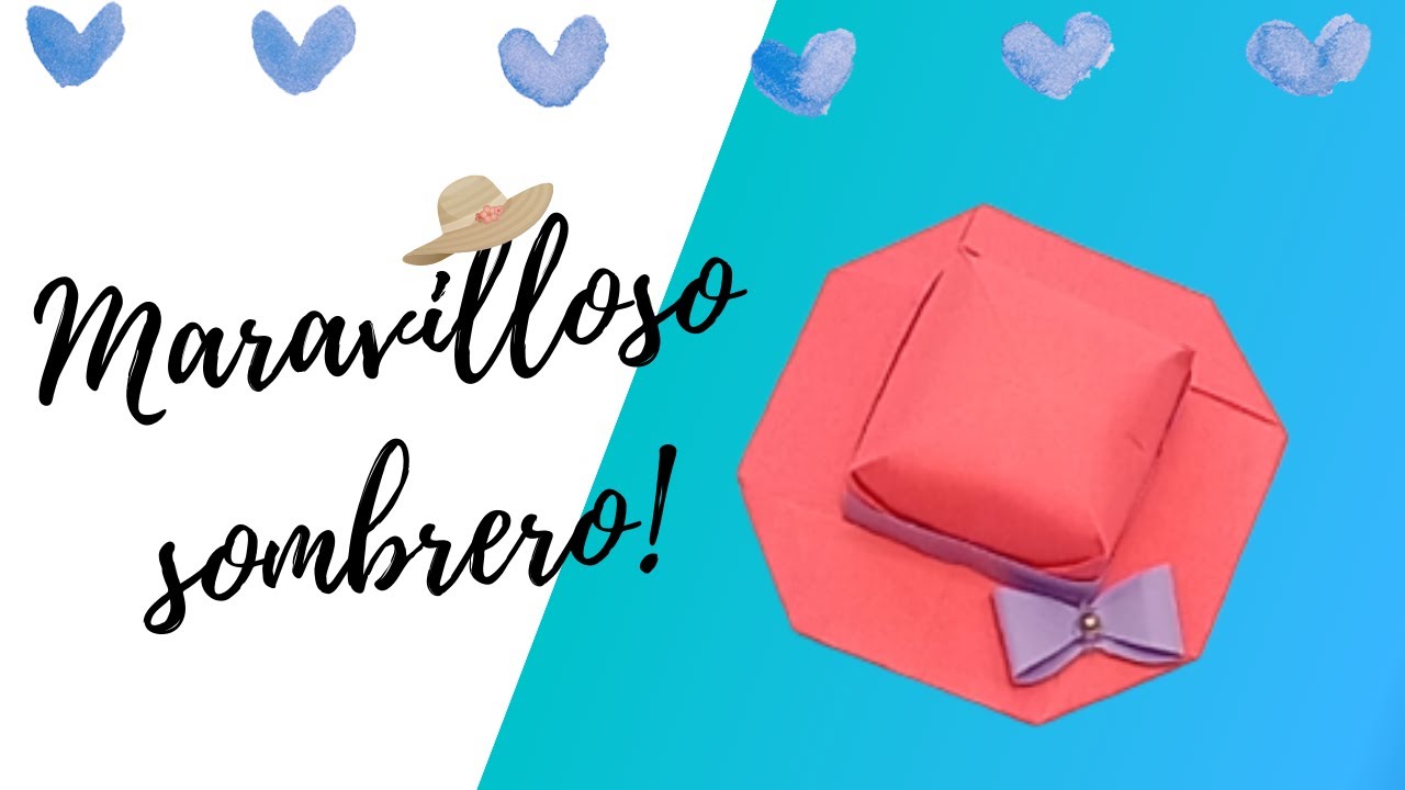 Como hacer un sombrero de papel (ORIGAMI,PASO A PASO) - YouTube