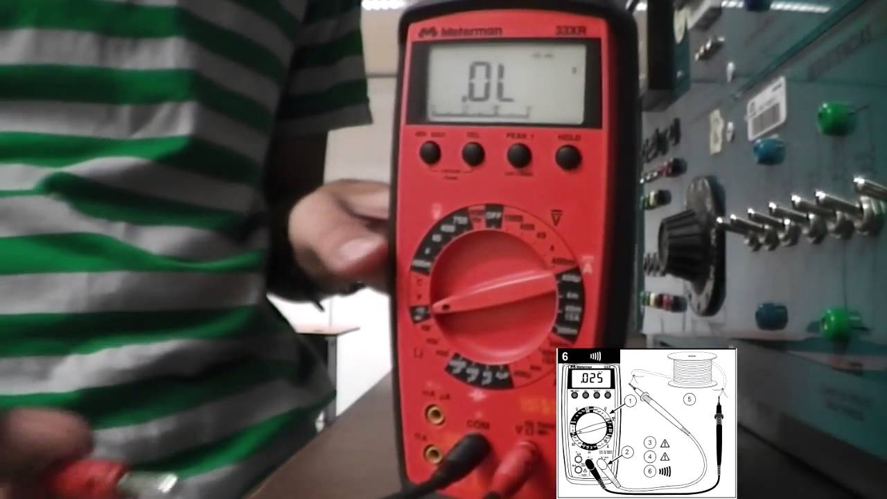 guía de uso multímetro Meterman 33XR UAM AZC 16-P - YouTube
