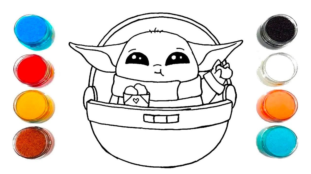 DIY Tutorial: How to Color Grogu (Baby Yoda) with Color Sand from The ...