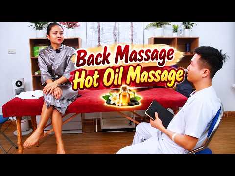 I Tried a Hot Oil Massage on My Back — Here’s What Happened | Massage ASMR