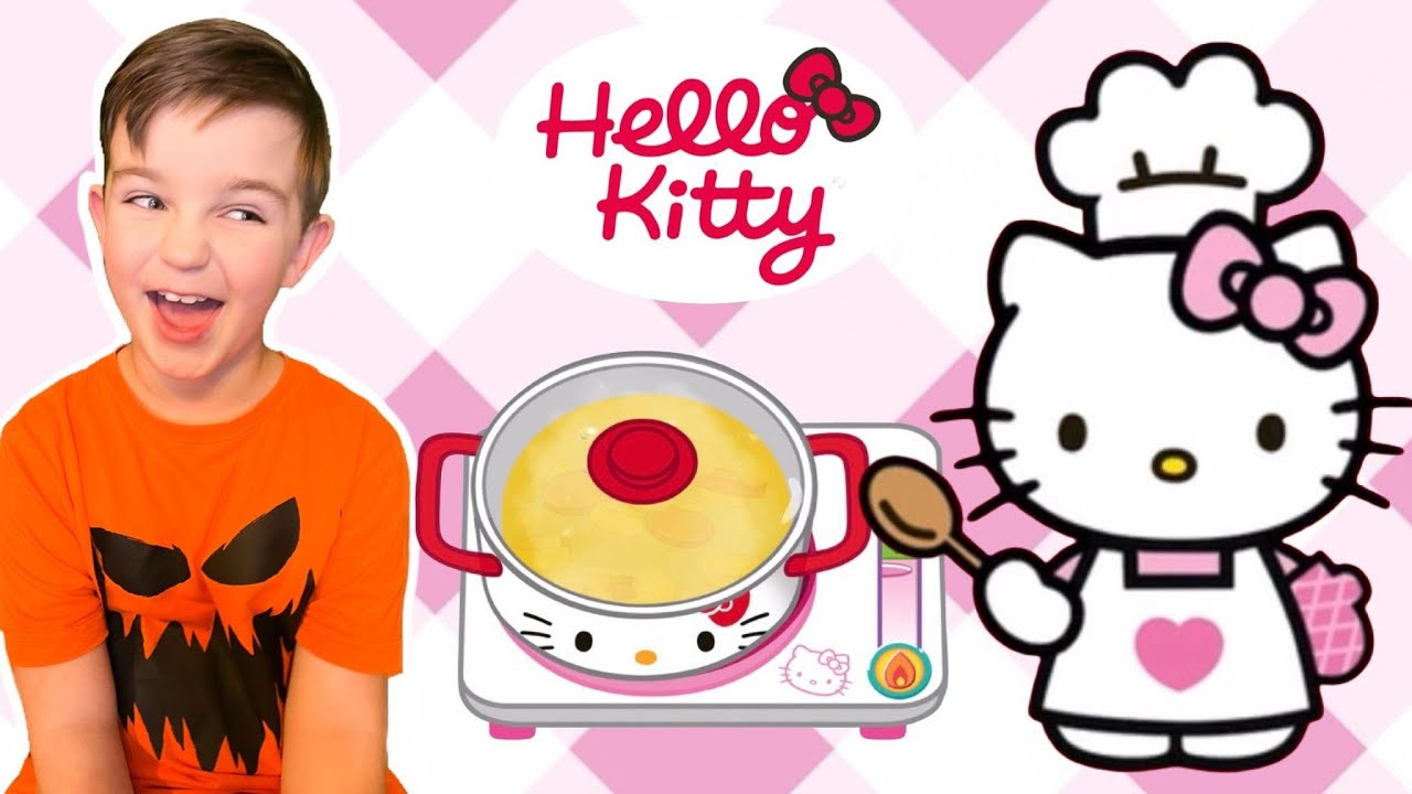Hello Kitty Lunchbox Game | Make Soup with Ima - YouTube