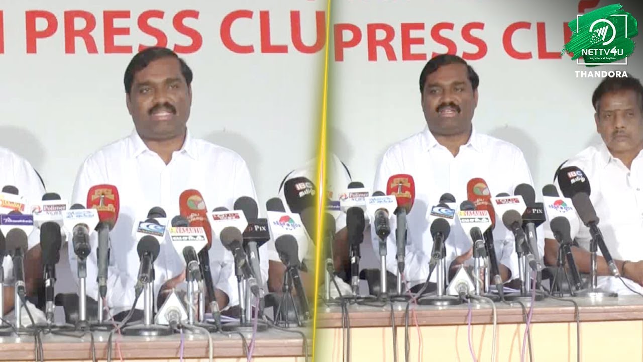 T Velmurugan Press Meet At Chennai Press Club - YouTube