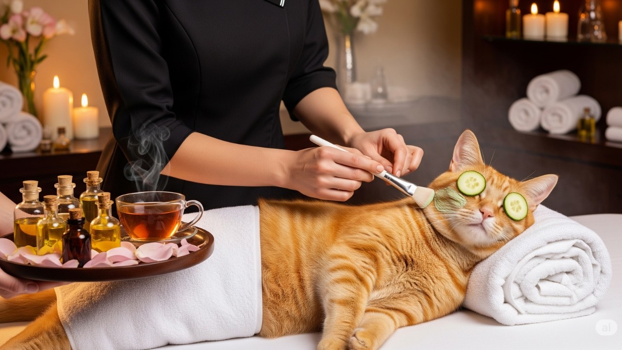 Our Adorable Ginger Kitten’s First Luxury Spa Day with Mama Cat🐱 You ...