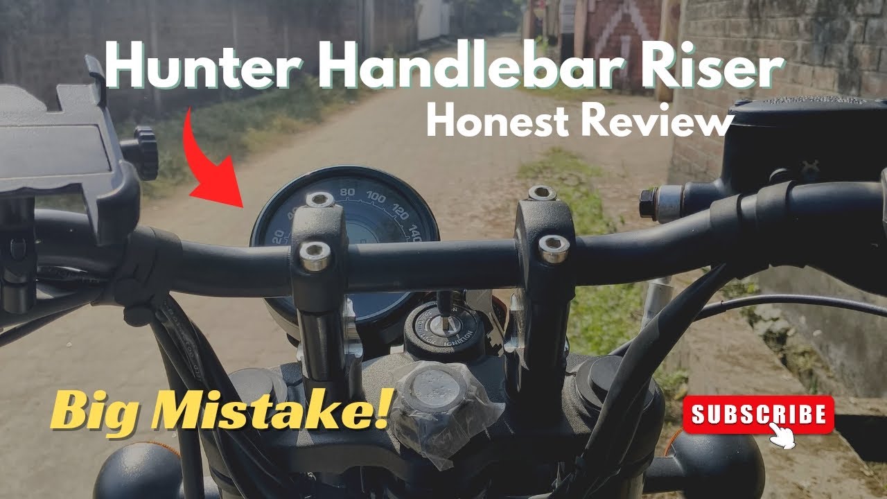 Yeh galti na kare 🙏 New Hunter 350 Handlebar Riser Review | Vibration ...