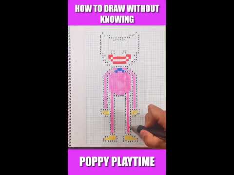 How to Draw KISSY MISSY from Poppy Playtime without knowing - YouTube