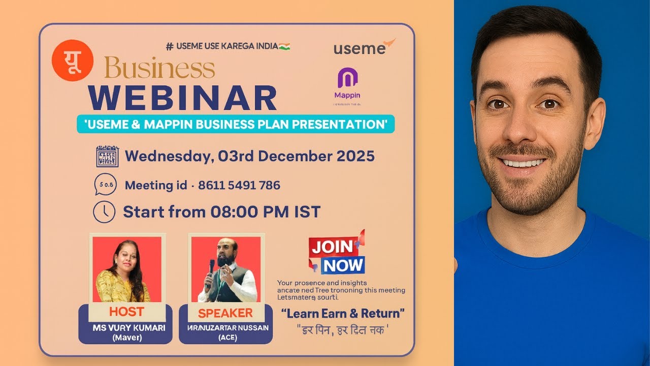 USEME & Mappin Business Plan Presentation | Full Webinar 2025 - YouTube