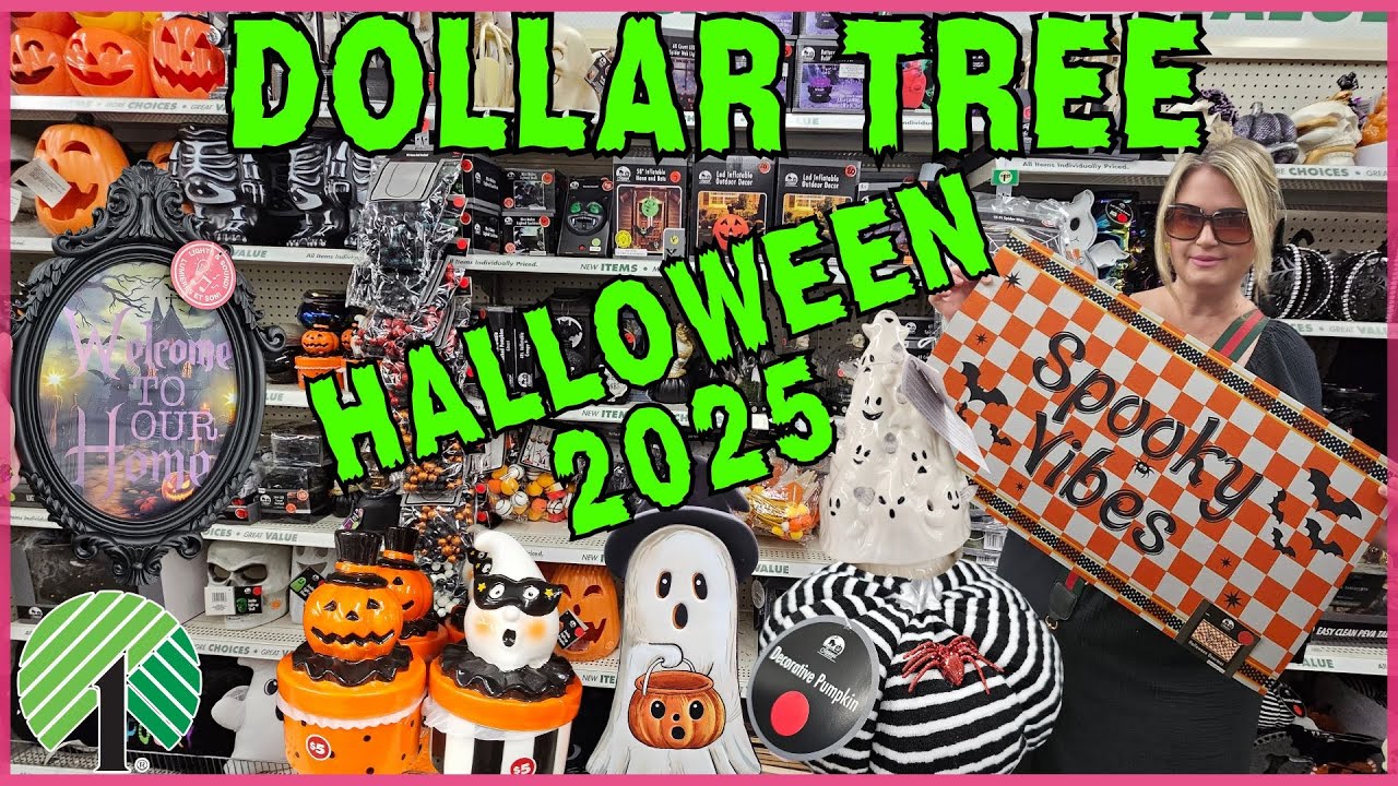 DOLLAR TREE FULL HALLOWEEN 2025 IN STORES NOW | STORE WALK THRU | MUST ...
