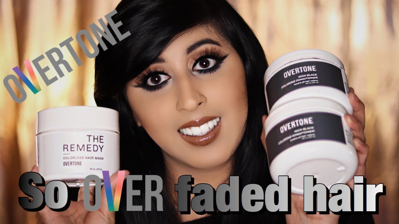 OVERTONE RICH BLACK CONDITIONER REVIEW!|NO MORE FADED HAIR!! - YouTube