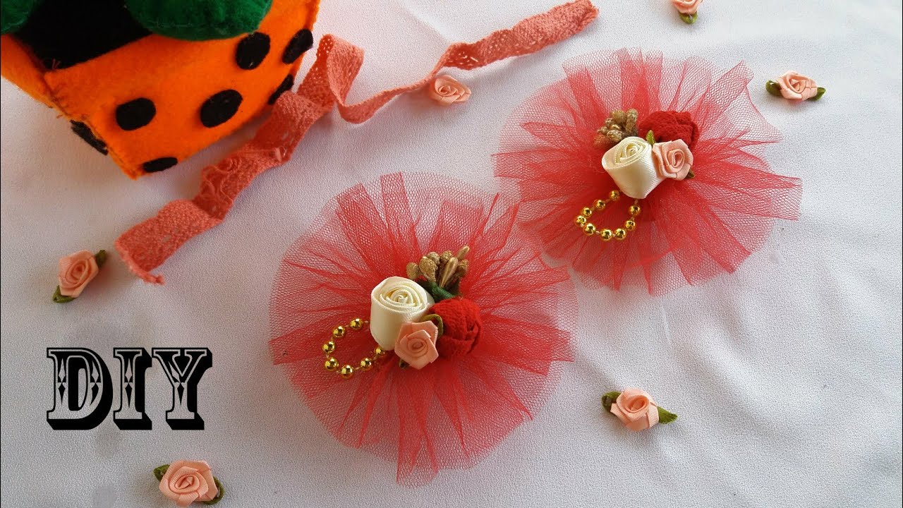 Cara mudah membuat jepit rambut anak / How to make easy hair clip ...