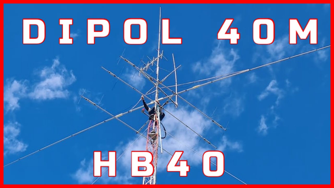 Ham Radio ANTENA HF DIPOL 40M HB40 - YouTube