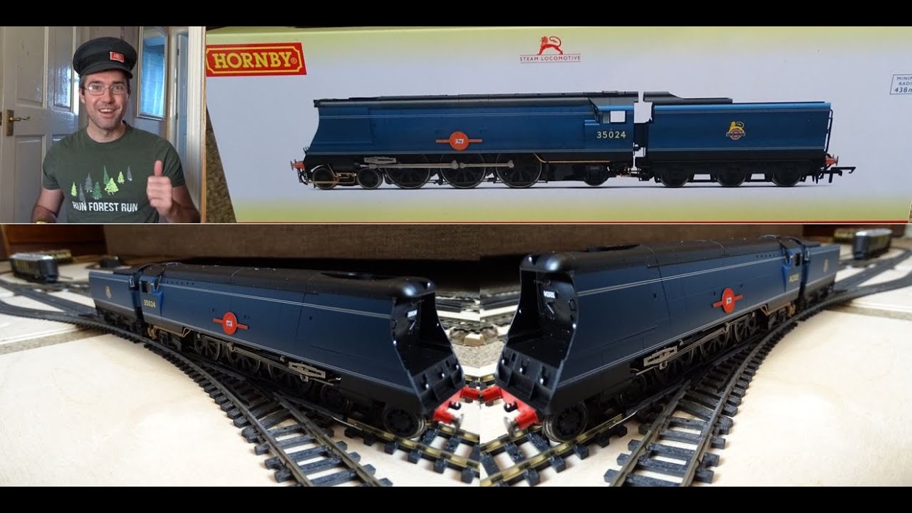 New Hornby Merchant Navy Class | Review & Running Session - YouTube