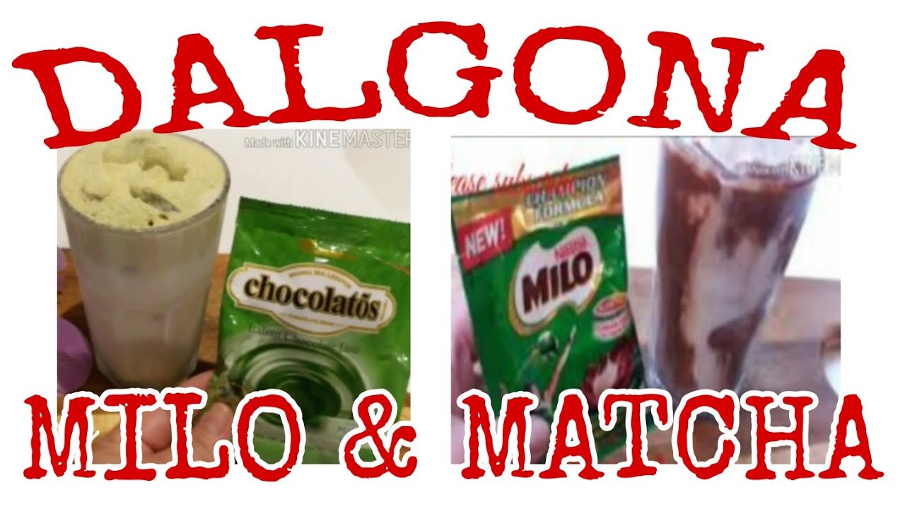 MILO,MATCHA AT COFFEE PWEDENG GAWING DALGONA #dalgonamilo # # ...