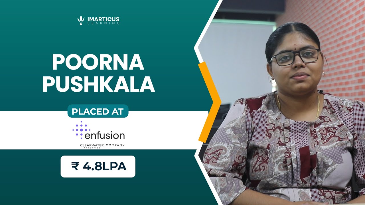 How Poorna Pushkala Landed a Job at Enfusion with ₹4.8 LPA|CIBOP ...