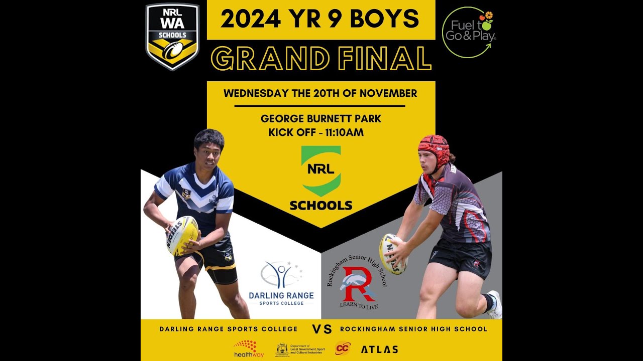 NRLWA Schools 2024 Y9 Grand Final - Darling Range SC Vs Rockingham SHS ...