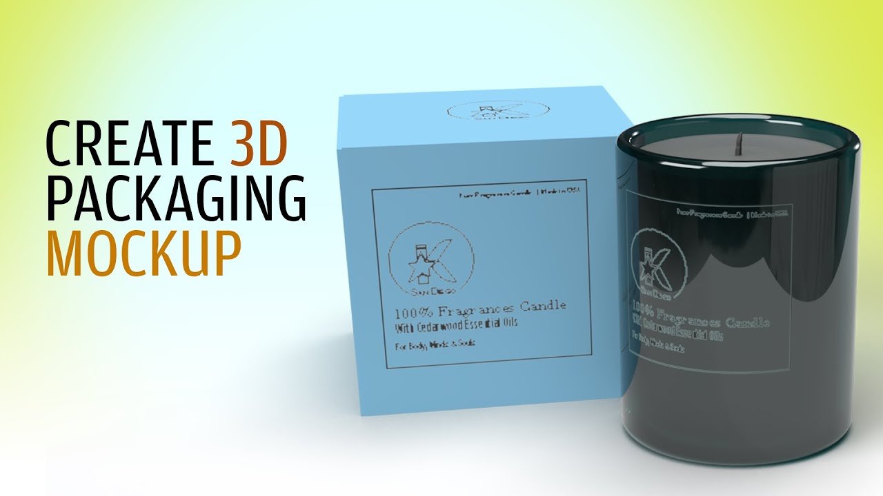 Create 3d Packaging Mockup - YouTube