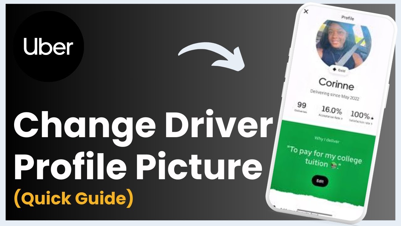 How To Change Uber Driver Profile Picture ! - YouTube