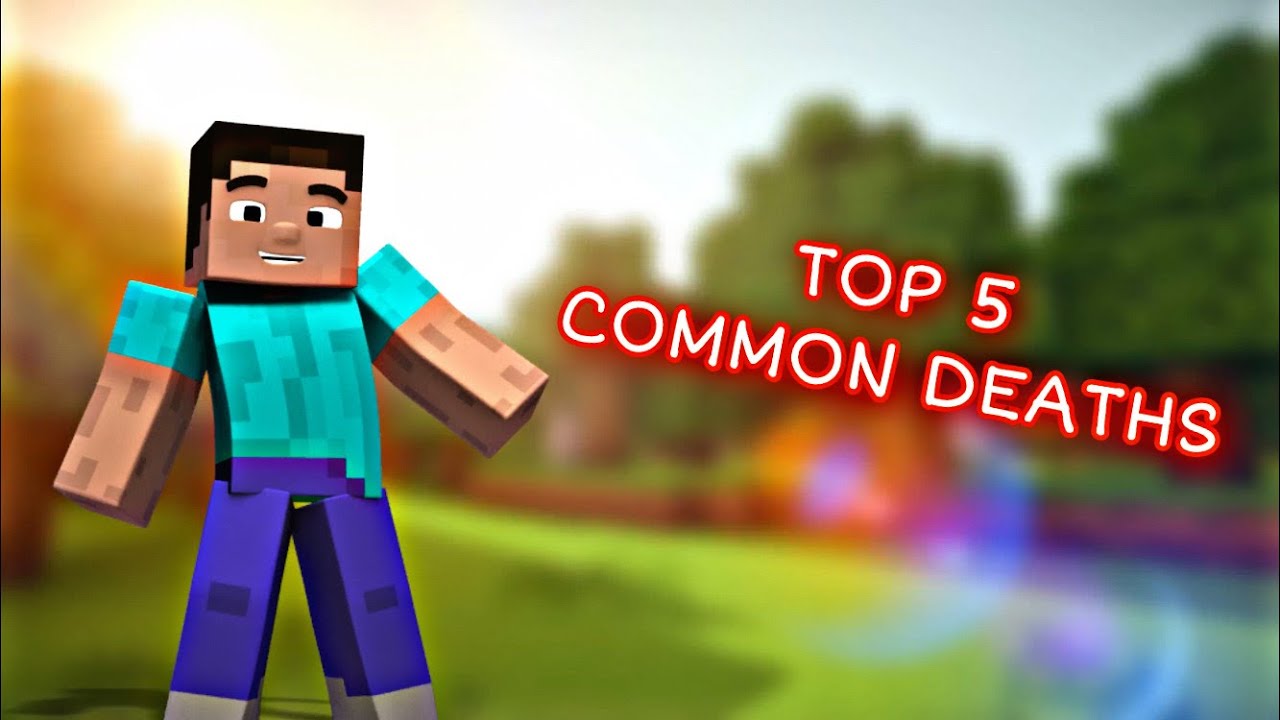 Top 5 Most COMMON DEATHS in Minecraft 😪 #shorts - YouTube