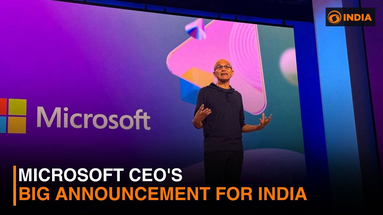 Microsoft CEO's big announcement for India & more updates | DD India ...