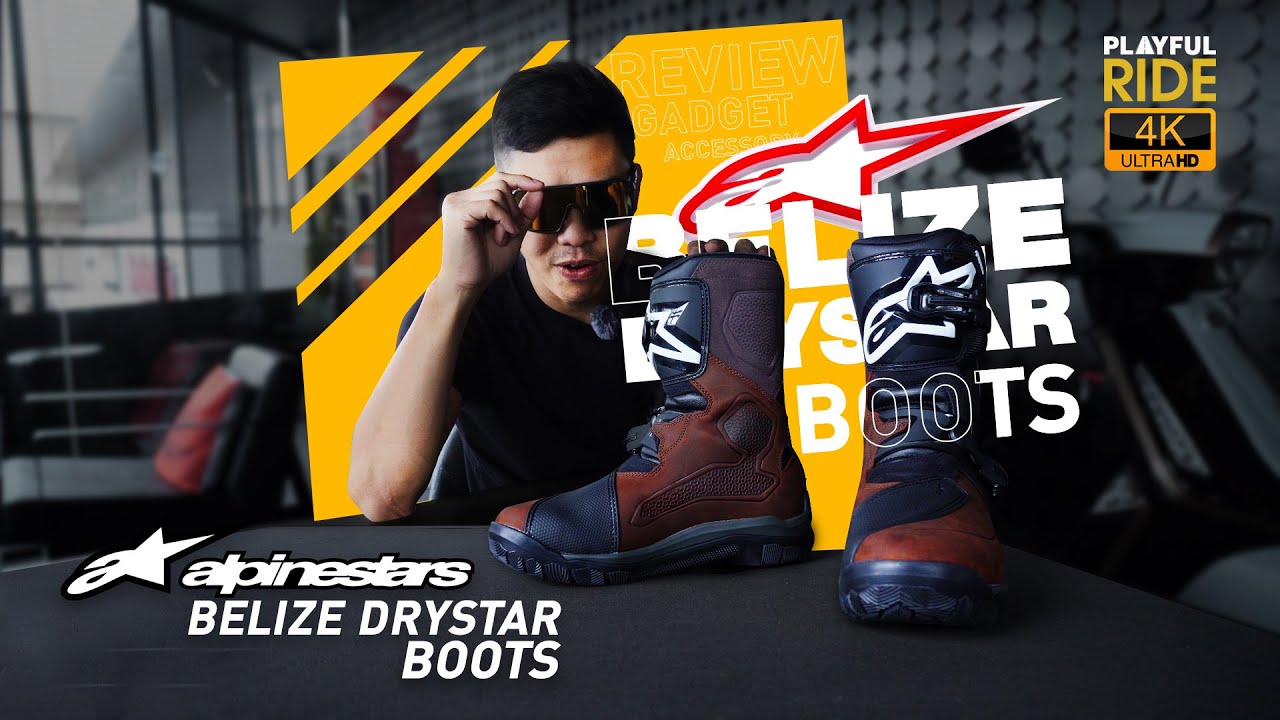 รีวิว รองเท้าบู๊ตแบบสปอร์ตทัวริ่ง Alpinestars Belize Drystar® Boot ...