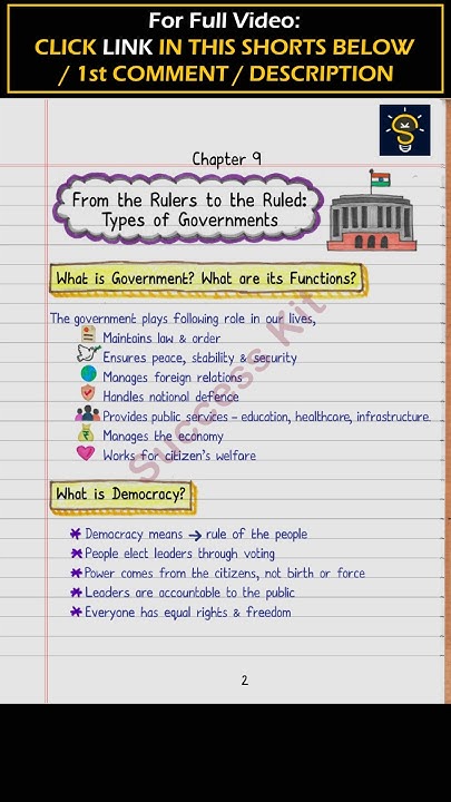 From the Rulers to the Ruled: Types of Governments | Class 7 Social Science | NCERT - YouTube